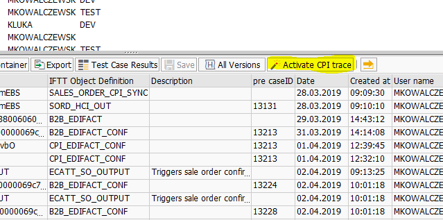 SAP CPI Trace