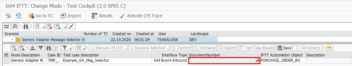 Int4 IFTT Generic Adapter Message Selector