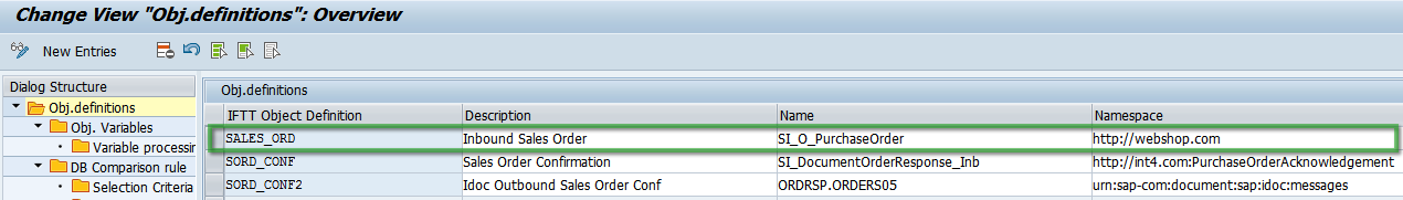 Creating new object definition - overview